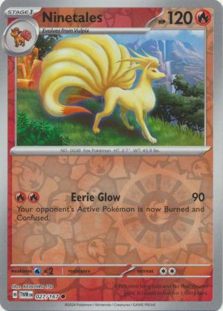 Ninetales 027/167 - Common - Reverse Holo – Kantocards