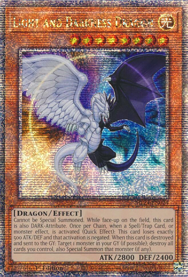 Light and Darkness Dragon MP24-EN024 - (QCSR) – Kantocards