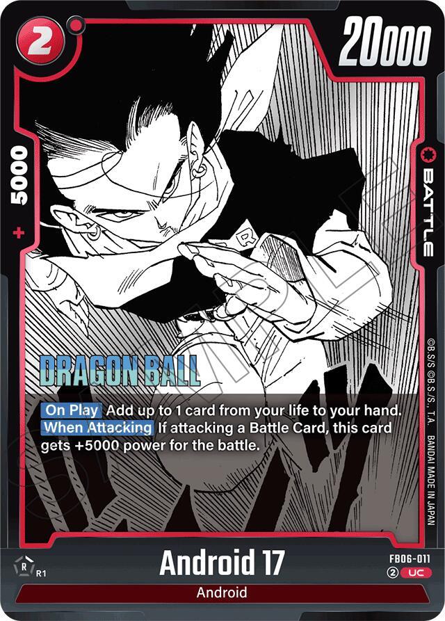 Android 17 - FB06-011 - Manga Booster 01 - Dragon Ball Super: Fusion W – Kantocards