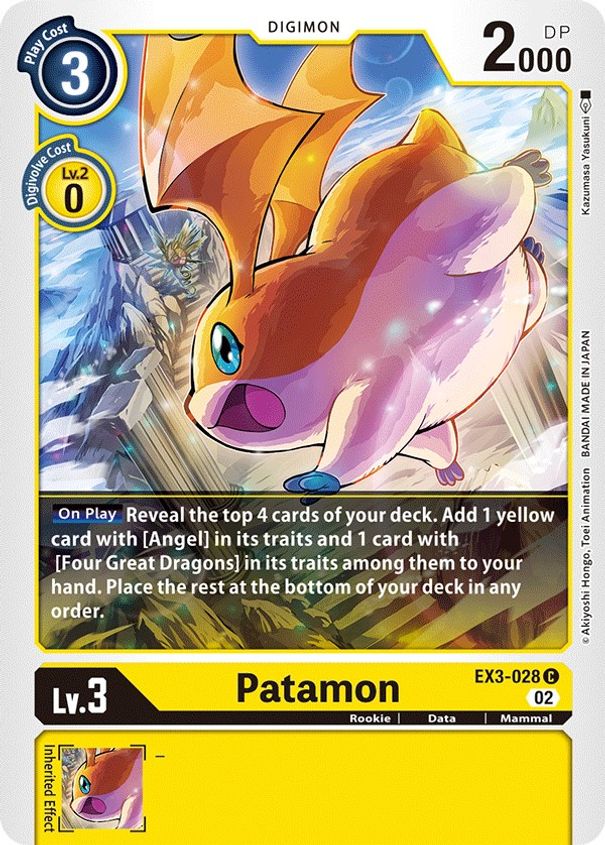 Patamon EX3-028 – Kantocards