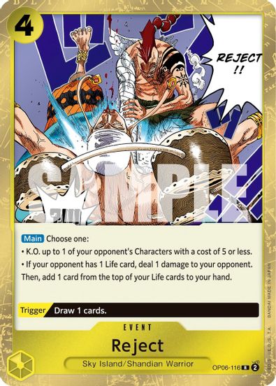 Reject OP06-116 - Rare – Kantocards