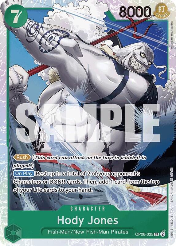 Hody Jones - OP06-035 - Pirate Flag Foil - Super Rare – Kantocards
