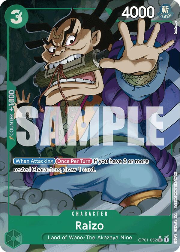 Raizo - OP01-052 - Full Art - Uncommon – Kantocards