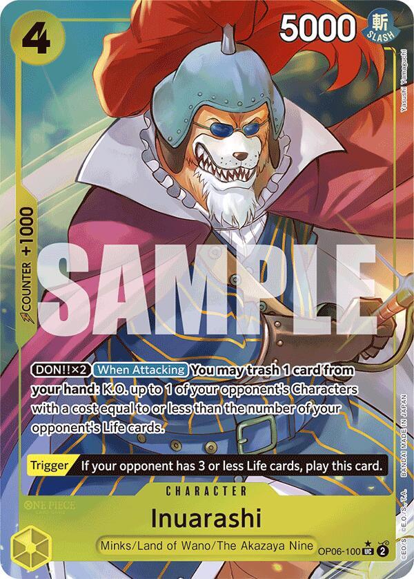 Inuarashi - OP06-100 - Full Art - Uncommon – Kantocards