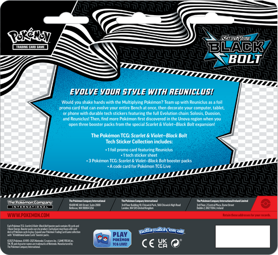 Black Bolt - Tech Sticker Collection – Kantocards
