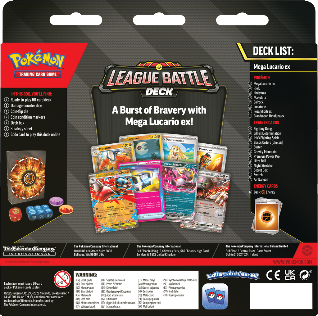 Mega Lucario ex - League Battle Deck | PREVENTA – Kantocards