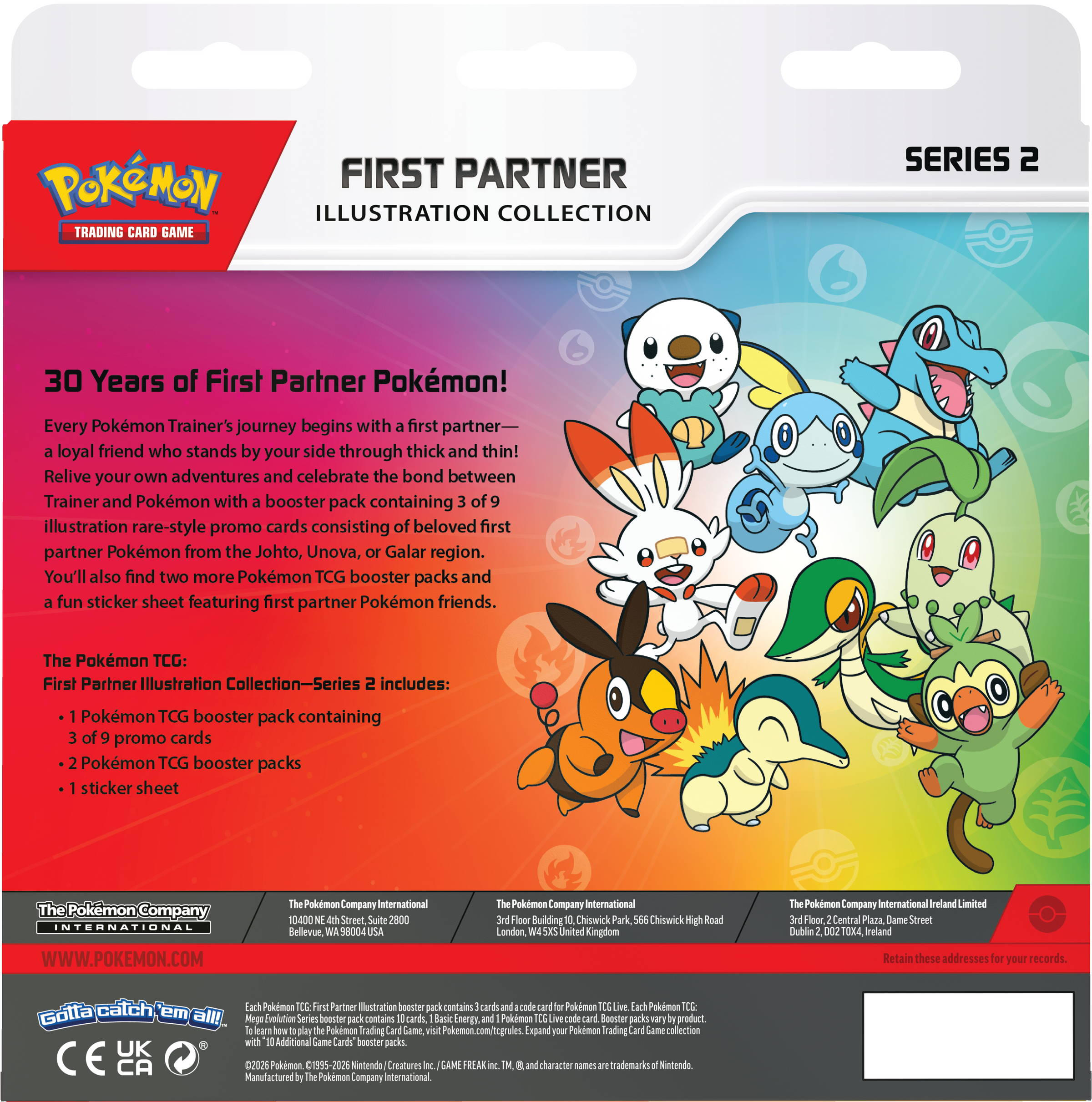 Pokémon TCG First Partners Illustration Collection - Series 2 - 30th A ...